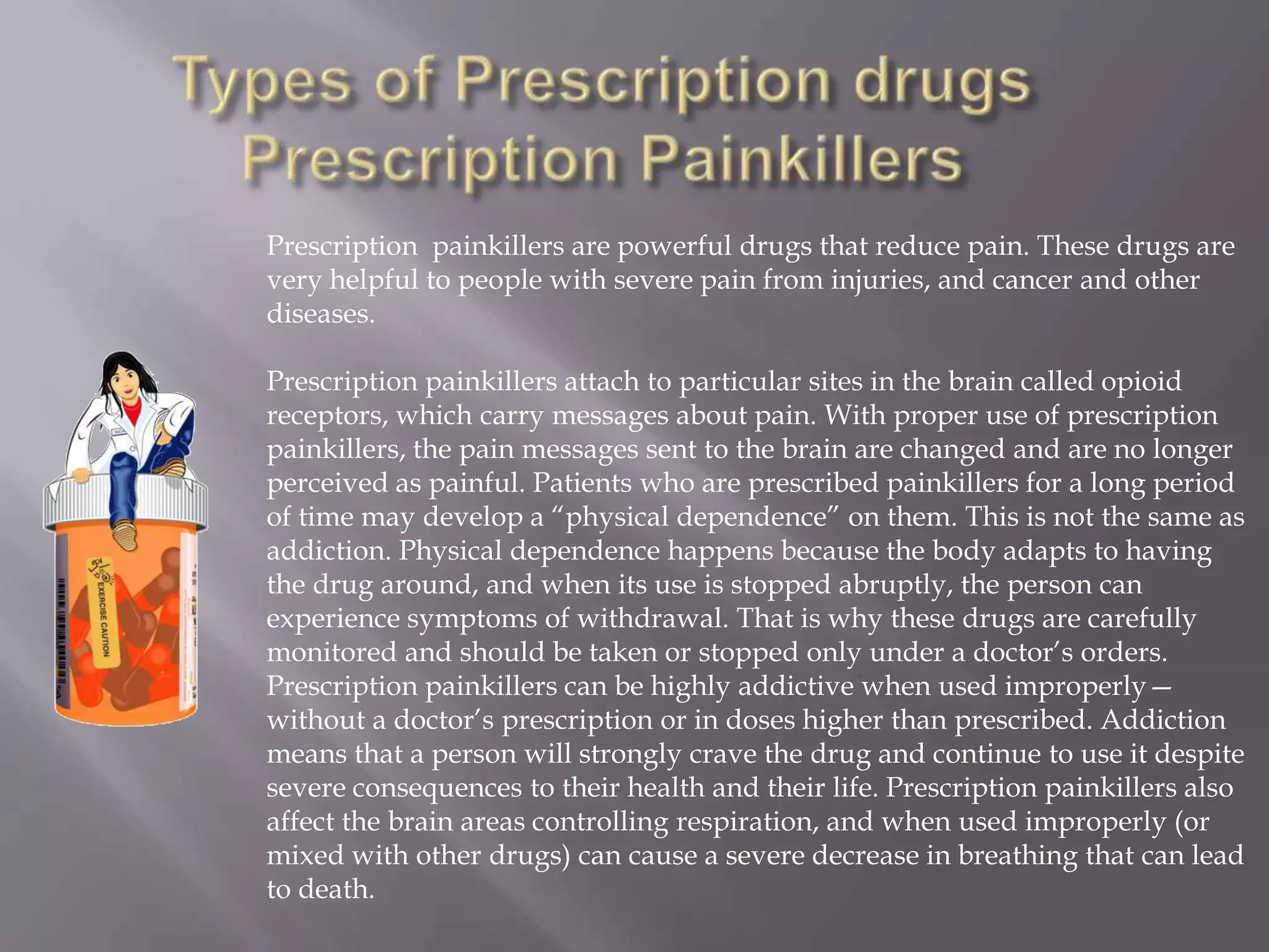 Mind over matter prescription drug abuse | PPTX