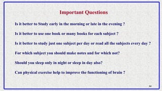 Mind power study techniques | PPT