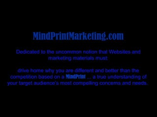 Mindprint presentation | PPT