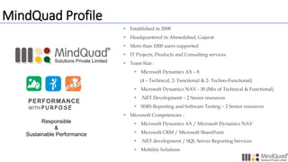 MindQuad Solutions Pvt. Ltd. - Corporate Profile | PPTX