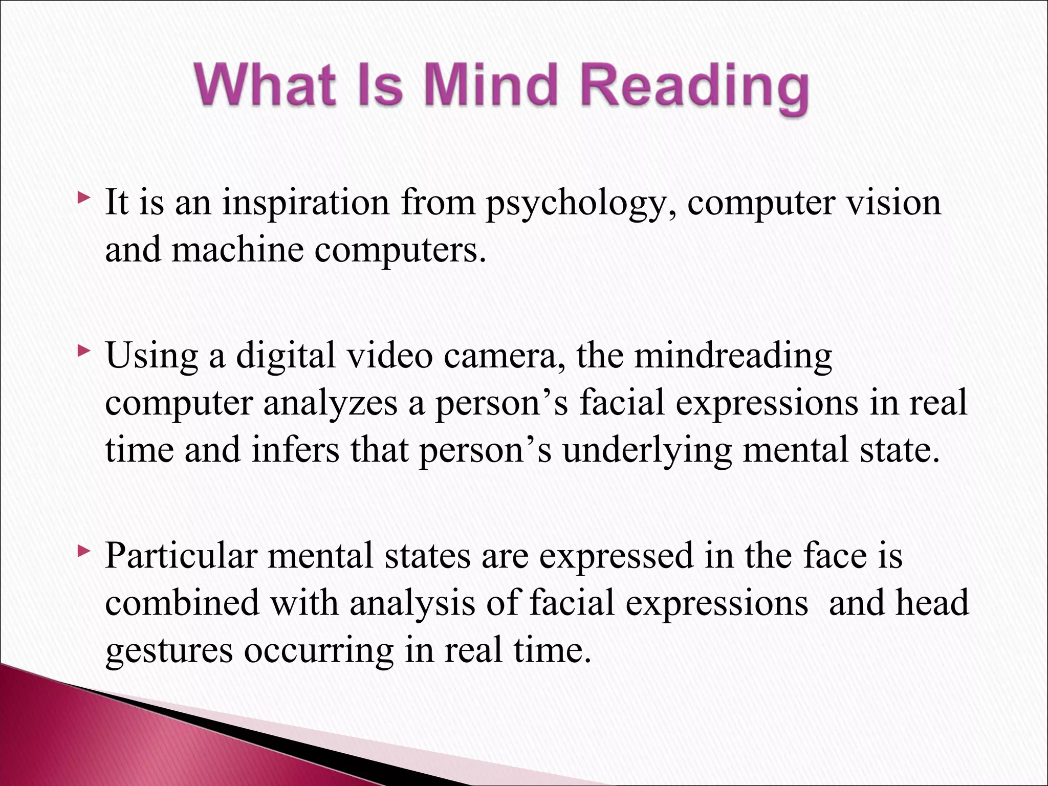 Mind reading | PPT