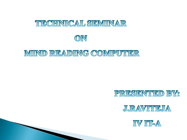 Mind reading computer | PPTX