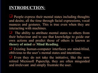 Mind reading computer | PPT