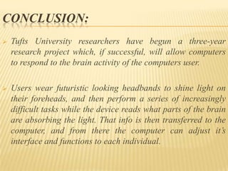 Mind reading computer | PPTX