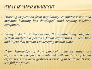 Mind reading computer | PPTX