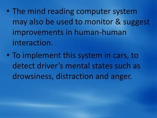 Mind reading computer | PPTX
