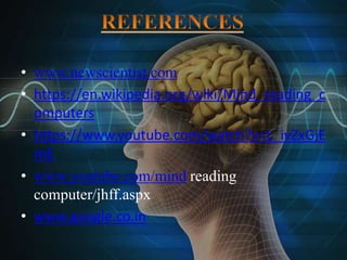 Mind Reading Computer | PPTX
