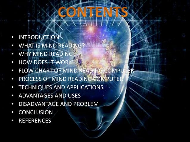 Mind Reading Computer | PPTX | Brain and Nervous System Disorders ...