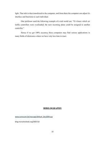 Mind reading computer report | DOC