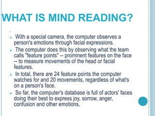 Mind reading computers | PPTX