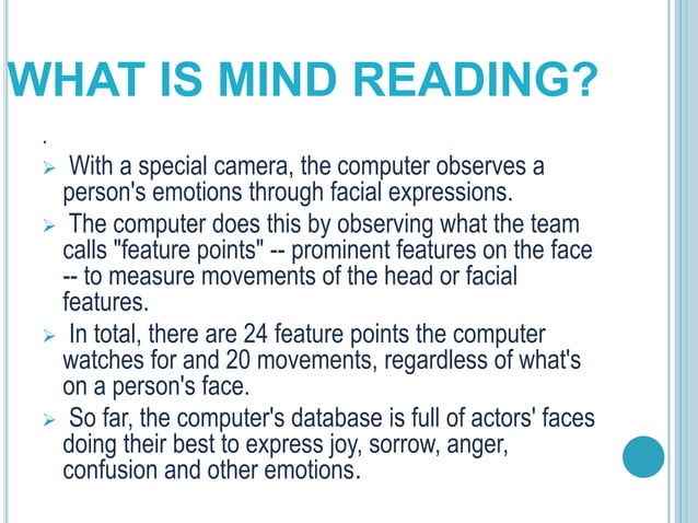 Mind reading computers | PPT