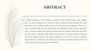 Mind reading computers | PPT