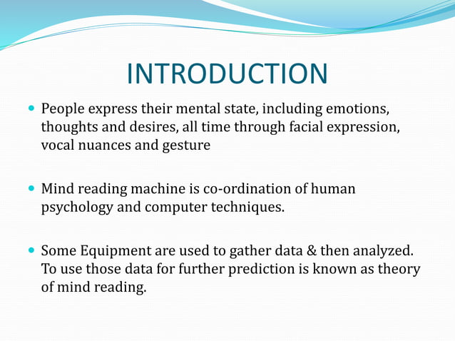Mind reading computer | PPT
