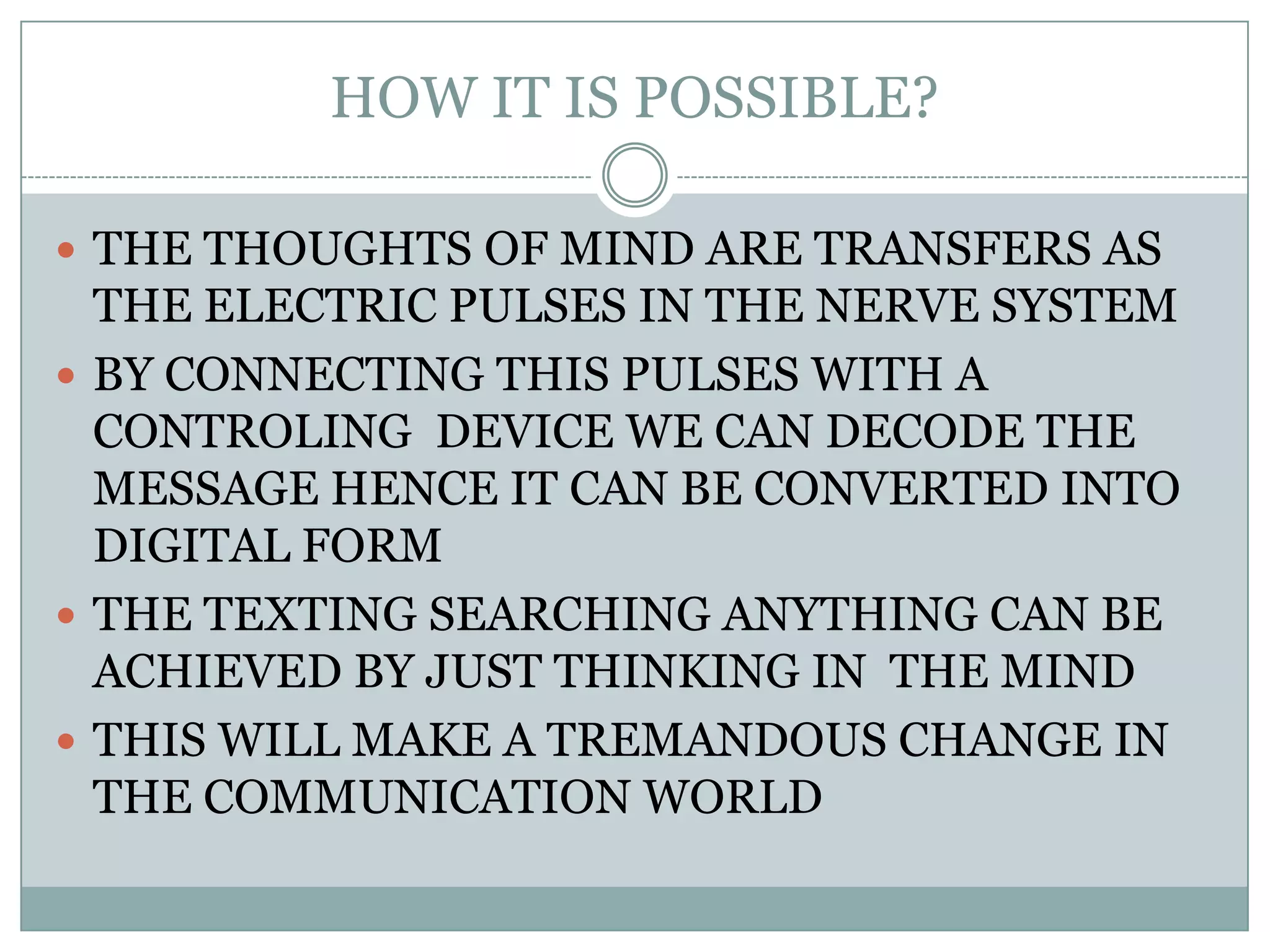 Mind scanning | PPTX