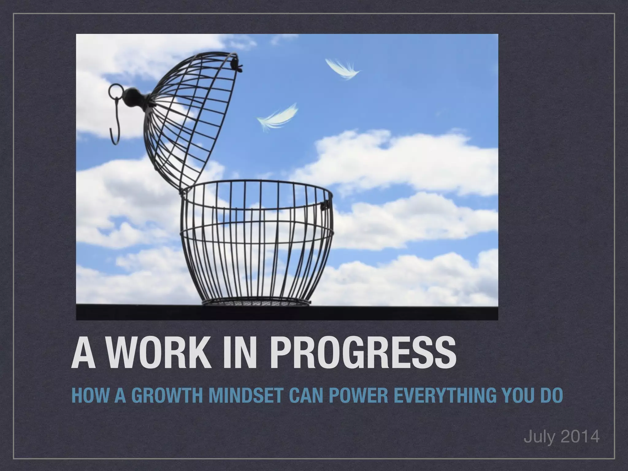 A Work in Progress: How Mindset Powers Everything You Do | PDF