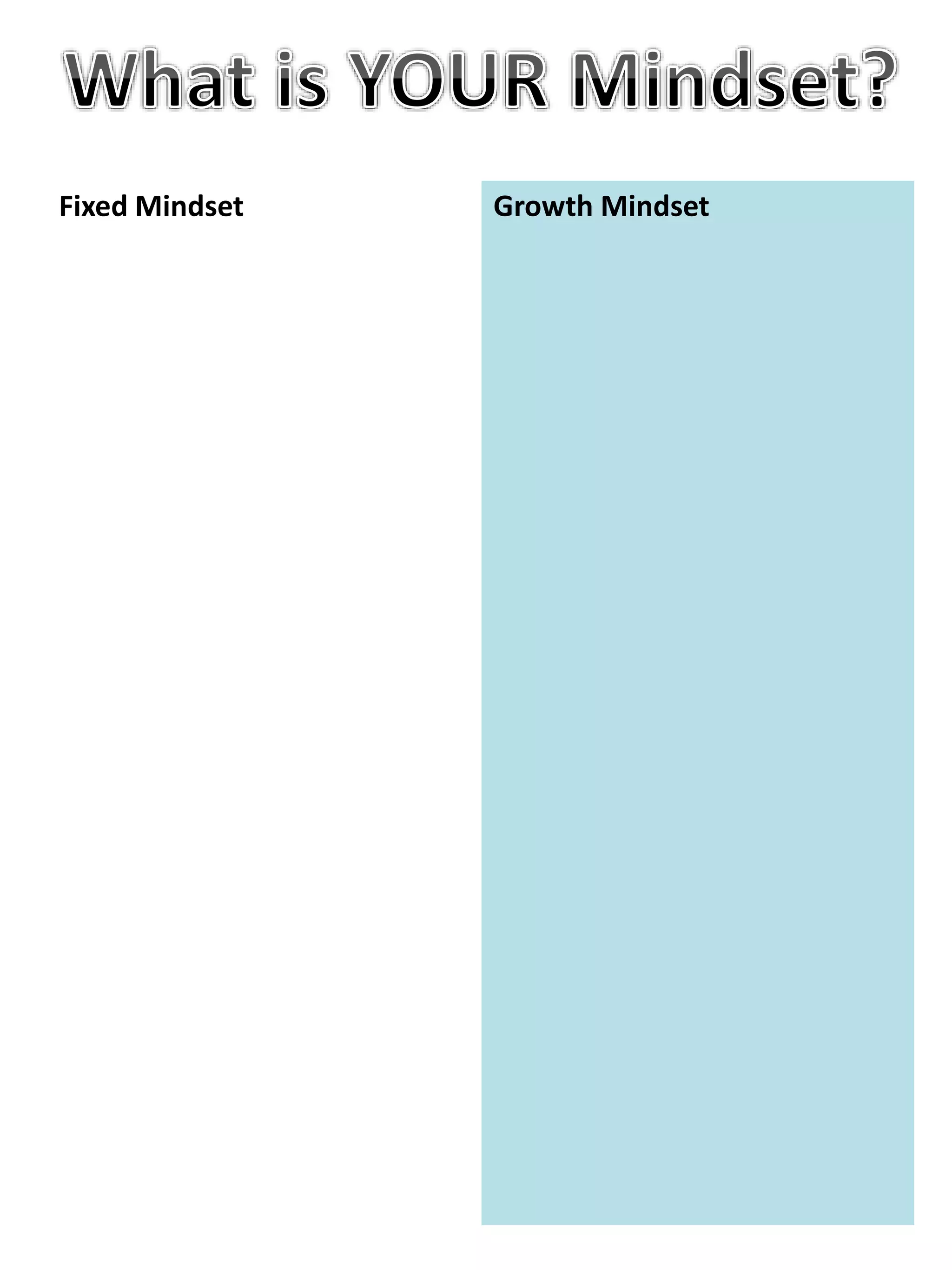 Mindset | PPTX
