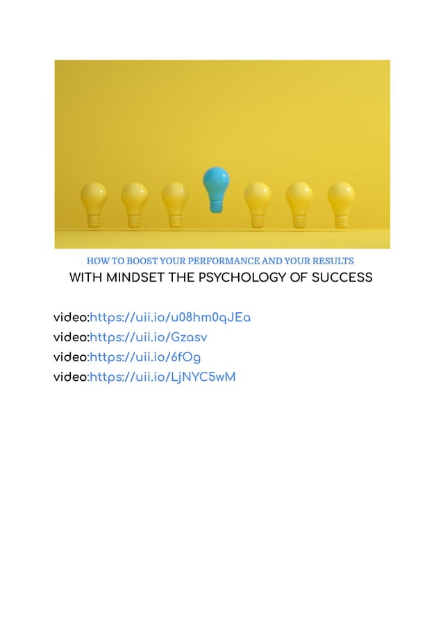 Mindset Pdf