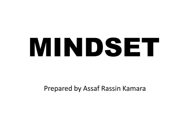 UNDERSTANDING THE POWER OF MINDSET-.pptx | Education