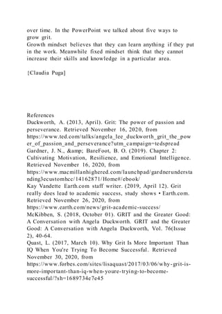 Mindset & gritKayla Neal, Ximena Gaspar, Allie Evans & Claud | DOCX ...