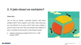 Mindset Coaching - koučinkový model | PPTX