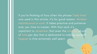 Mindset Maintenance and How It Can Help You | PDF