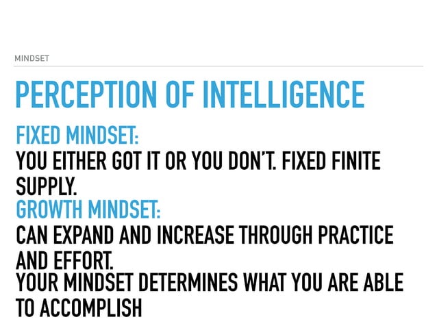 Mindset Presentation Pdf