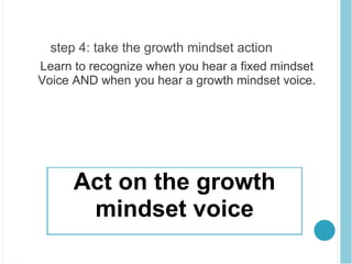 Introducing students with the growth mindset | PPT