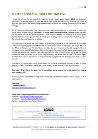MindShift Interactive Social Media Report 2012 | PDF