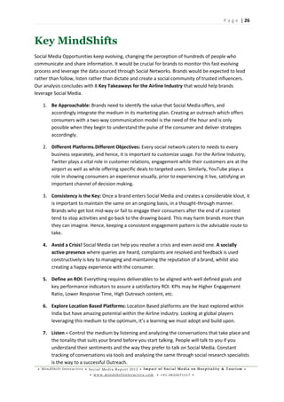 MindShift Interactive Social Media Report 2012 | PDF