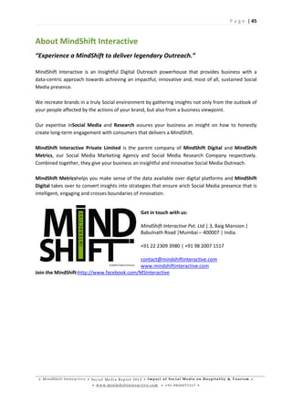 MindShift Interactive Social Media Report 2012 | PDF
