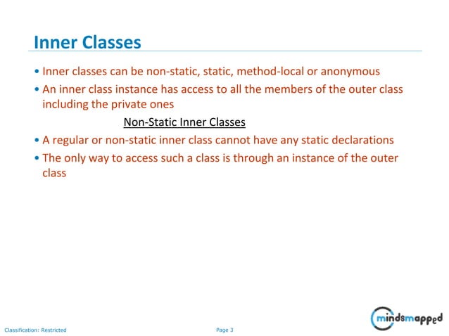 Java Inner Class Ppt 0220