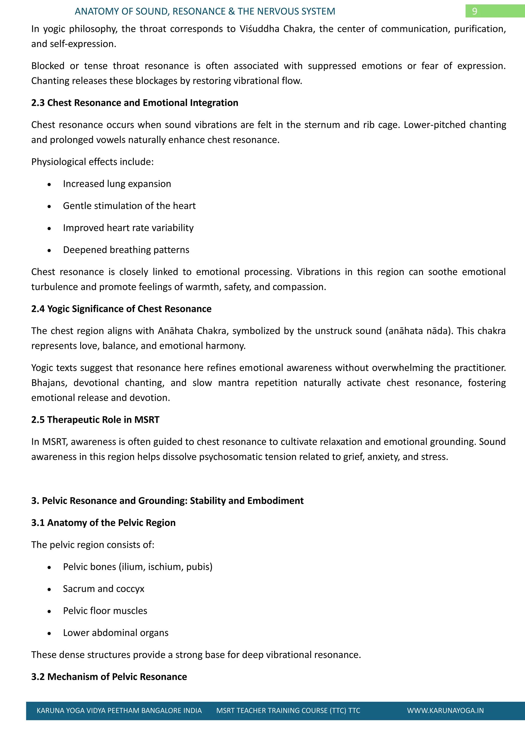 Mind Sound Resonance Technique (MSRT) Teacher Training Certificate ...