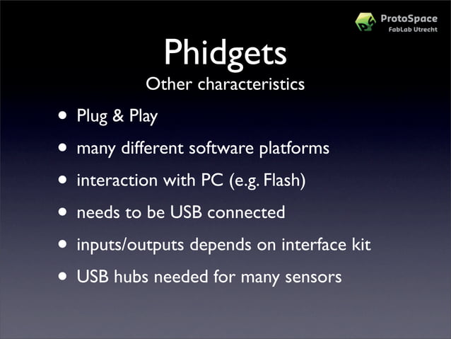 Mindstorms Arduino En Phidgets | PPT