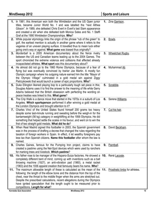 MindSweep 2.0 - Part I - Answers | PDF