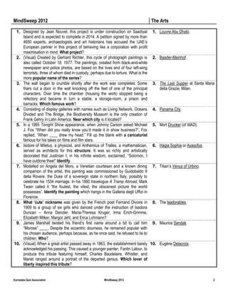 MindSweep 2.0 - Part I - Answers | PDF