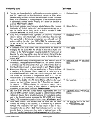 MindSweep 2.0 - Part II - Answers | PDF