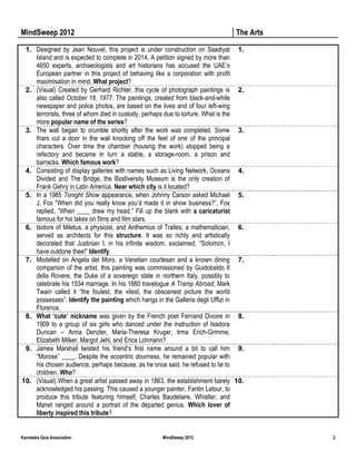 MindSweep 2.0 - Part I - Questions | PDF