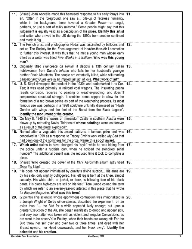 MindSweep 2.0 - Part I - Questions | PDF