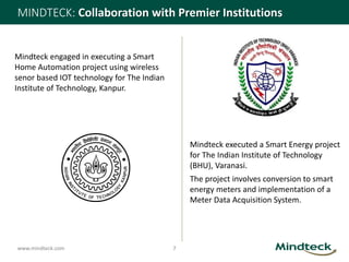 Mindteck Smart/IoT Capabilities | PPT
