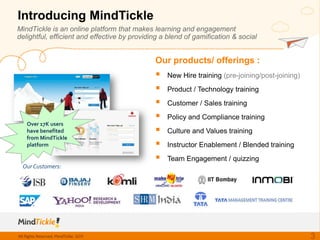 MindTickle Interactive Learning Platform | PDF