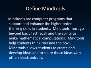 Mindtools artifact | PPT