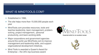 Mind tools for project managers | PPT
