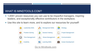 Mind tools for project managers | PPT