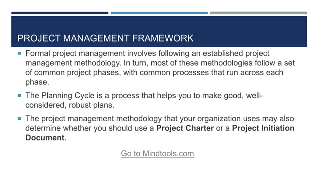 Mind tools for project managers | PPT