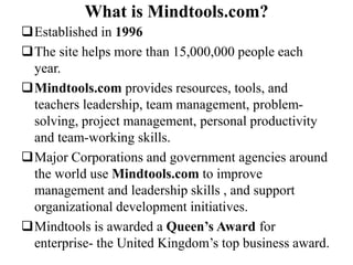 Constructivist Learning Tools: Mindtools | PPTX