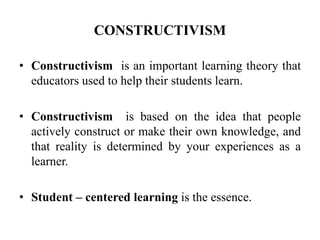 Constructivist Learning Tools: Mindtools | PPTX