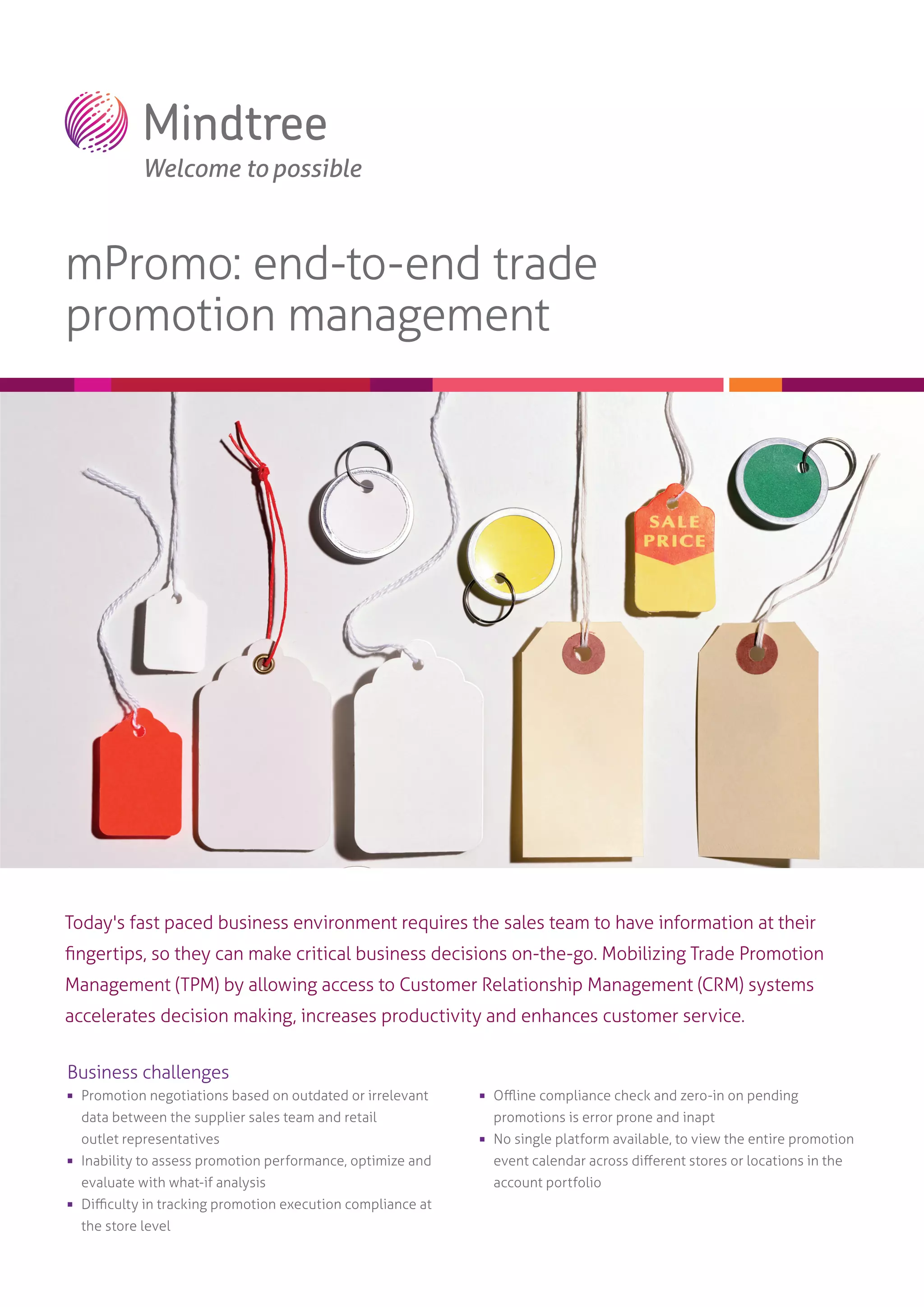 mPromo: end-to-end trade promotion management | PDF