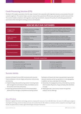 Mindtree's Banking offerings. | PDF | Business Banking & Finance | Business