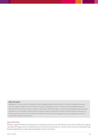 Mindtree distributed agile journey and guiding principles | PDF