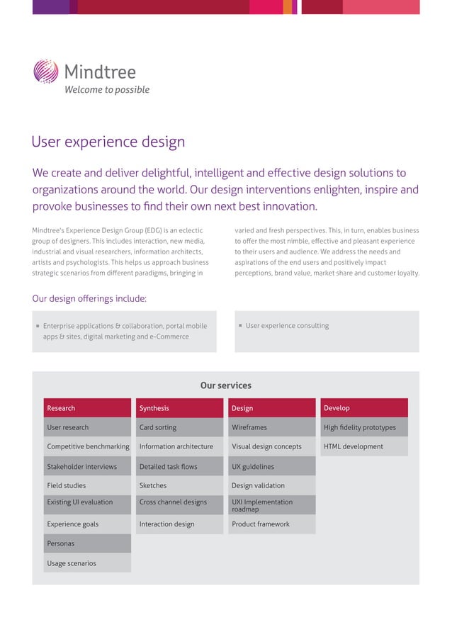 User experience design. | PDF